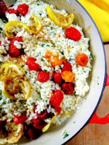 Lemon Risotto with Roasted Cherry Tomatoes - Proud Italian Cook